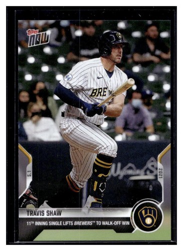 2021 Topps Now #161 Travis Shaw Base Card | eBay