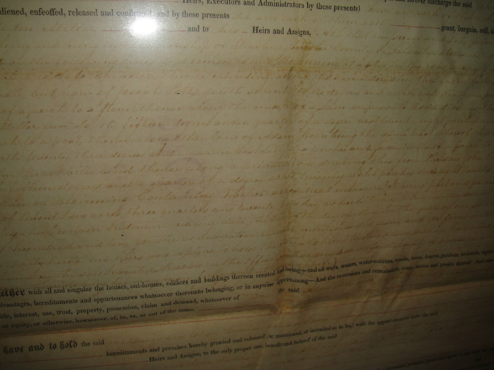 Antique Pennsylvania Deed 2 Land Deeds 1800's North Lebanon Township ...