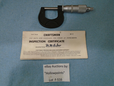 Micrometers - Craftsman Micrometer