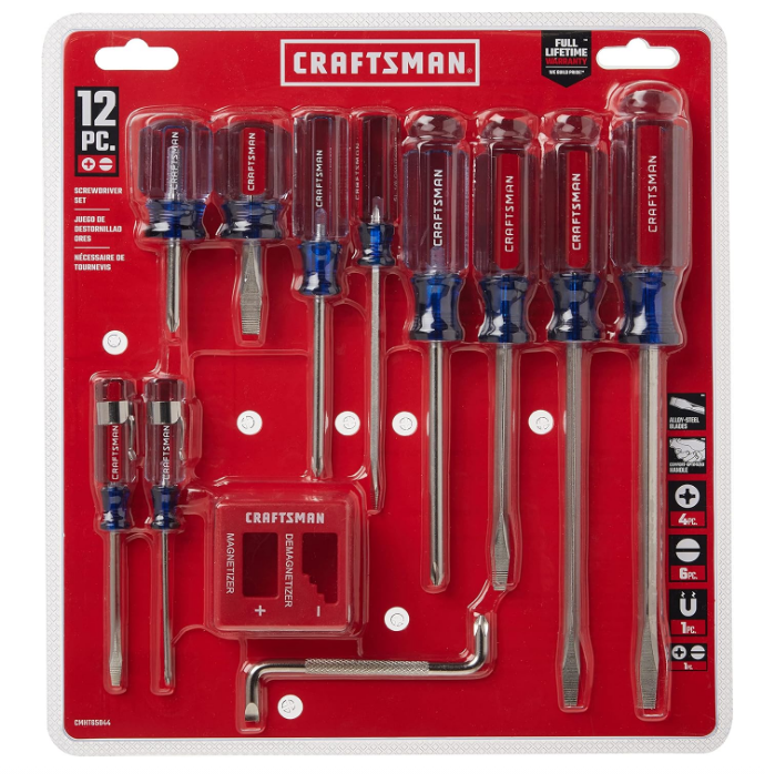 CRAFTSMAN Screwdriver Set, Assorted, 12Piece (CMHT65044) | eBay