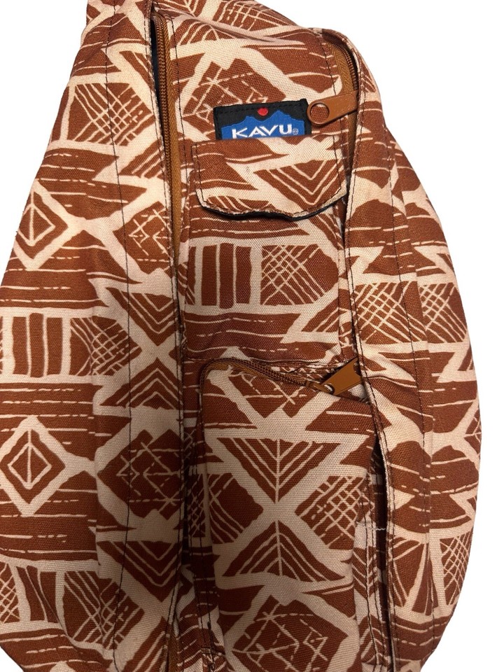 KAVU Rope Sling Bag Crosbdy, Aztec Design, "Clear Above Visibility ...