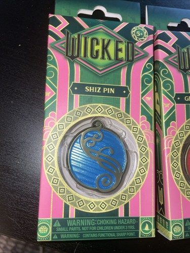 Wicked Movie Elphaba and Glinda Shiz Pin Set 2024 ! New | eBay