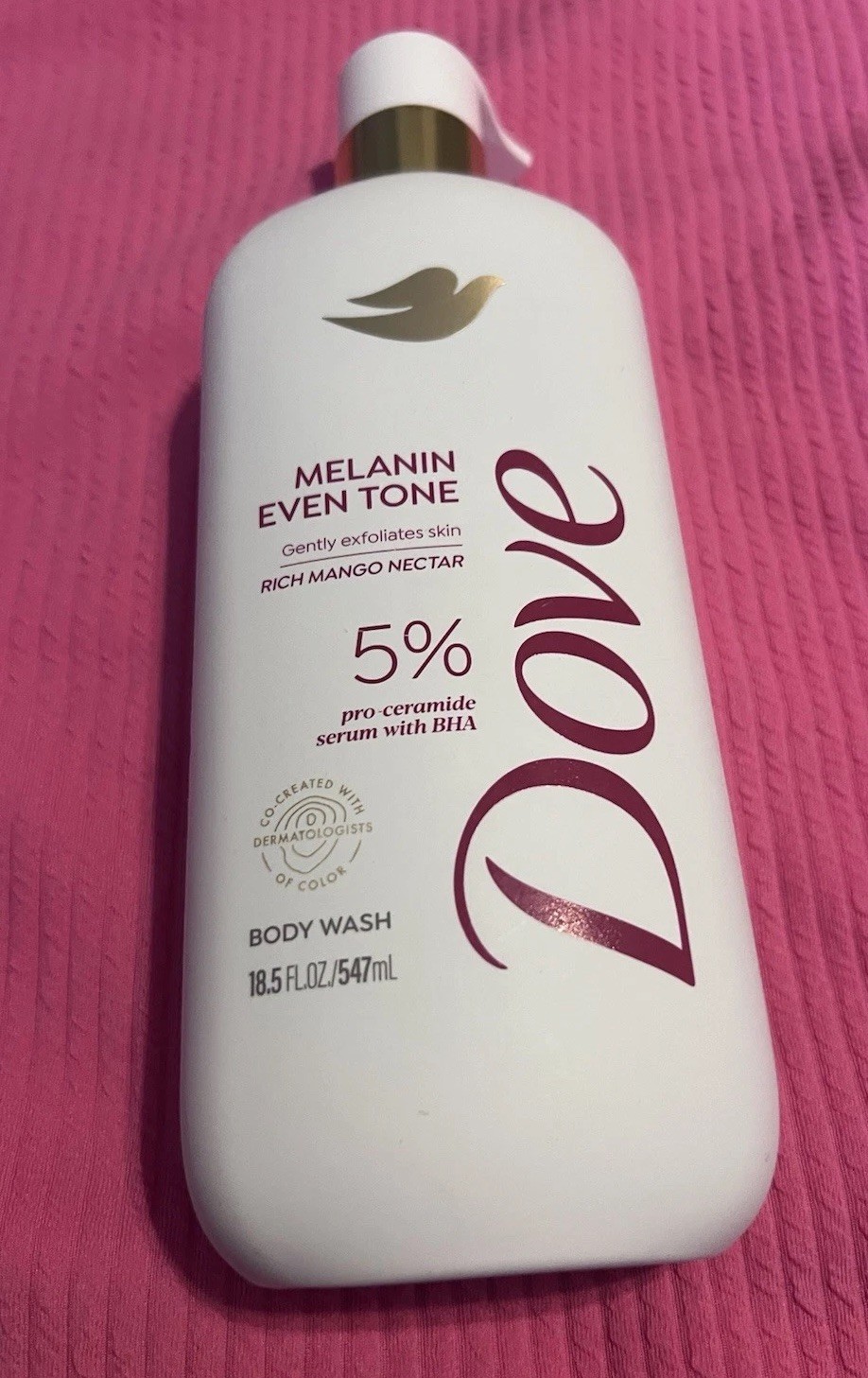 Dove Exfoliating Body Wash Melanin Even Tone, 5% pro-ceramide serum BHA ...