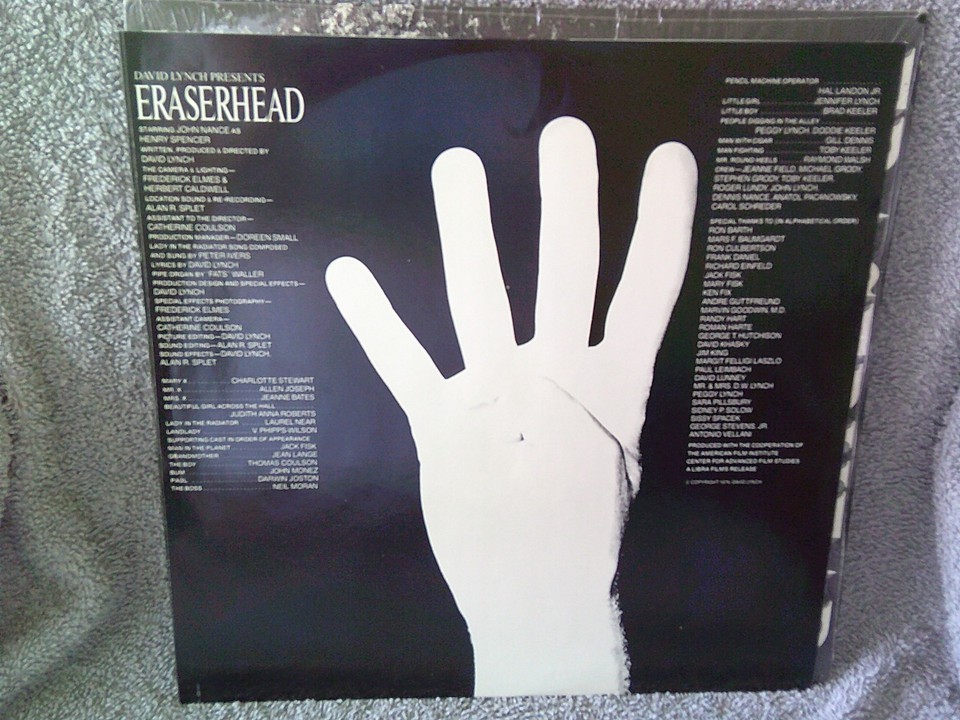 ERASERHEAD -ORIGINAL SOUNDTRACK - 1982 - DAVID LYNCH FILM - BABY PHOTO ...