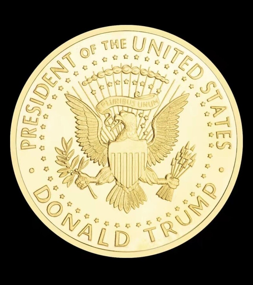 Rare 2024 US Donald Trump Coin President Gold Eagle Collectible MAGA ...