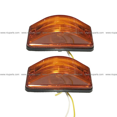 2pcs Behind Fender Cab Turn Signal Marker Light Fit International 9400 ...