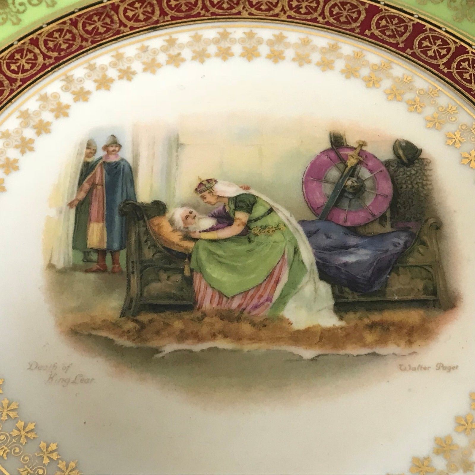 Signed Walter Paget Victoria Carlsbad Porcelain Plate Hand Painted ...