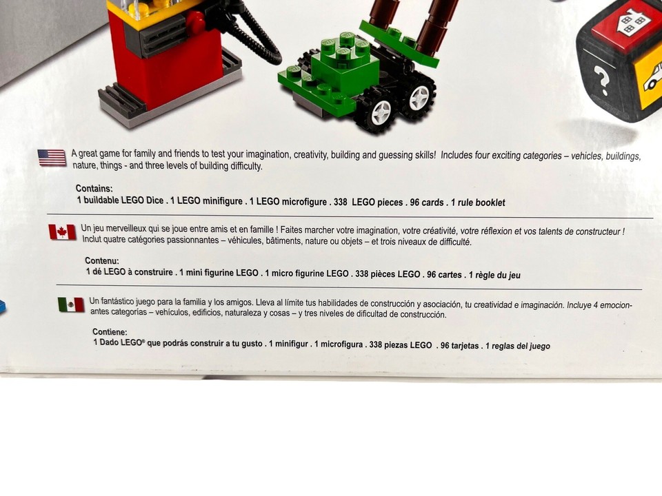 Lego Creationary Family Board Game 3844 Creative Play Pictionary 100% ...
