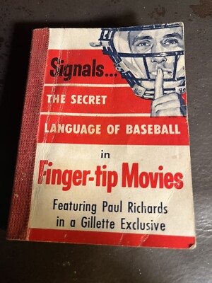1957 Gillette Signals-The Secret Language of Baseball in Finger-Tip ...