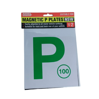 2x Magnetic Green P Plate Driver Car with Speed Limit | eBay Australia