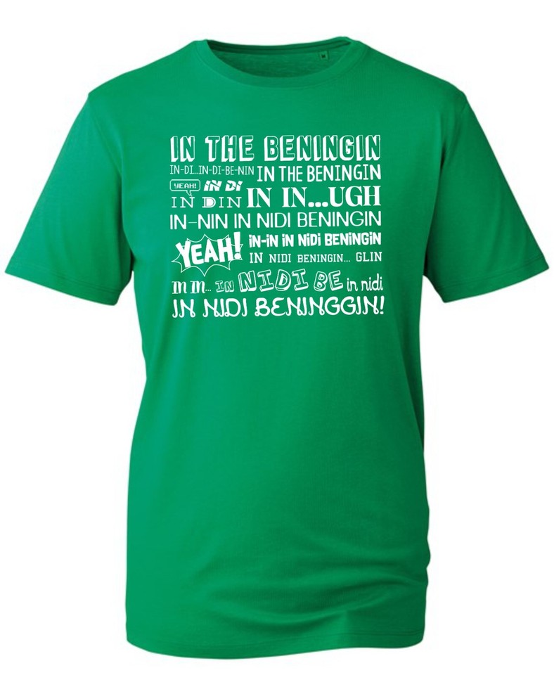 In the Beginning Spoof Funny T-Shirt, Joke Meme, Funny Saying, In di ...
