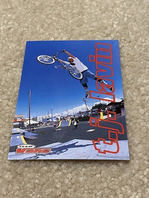 1997 Team Vans T.J. LAVIN BMX Rookie Card #39 MTV The Challenge Host ...