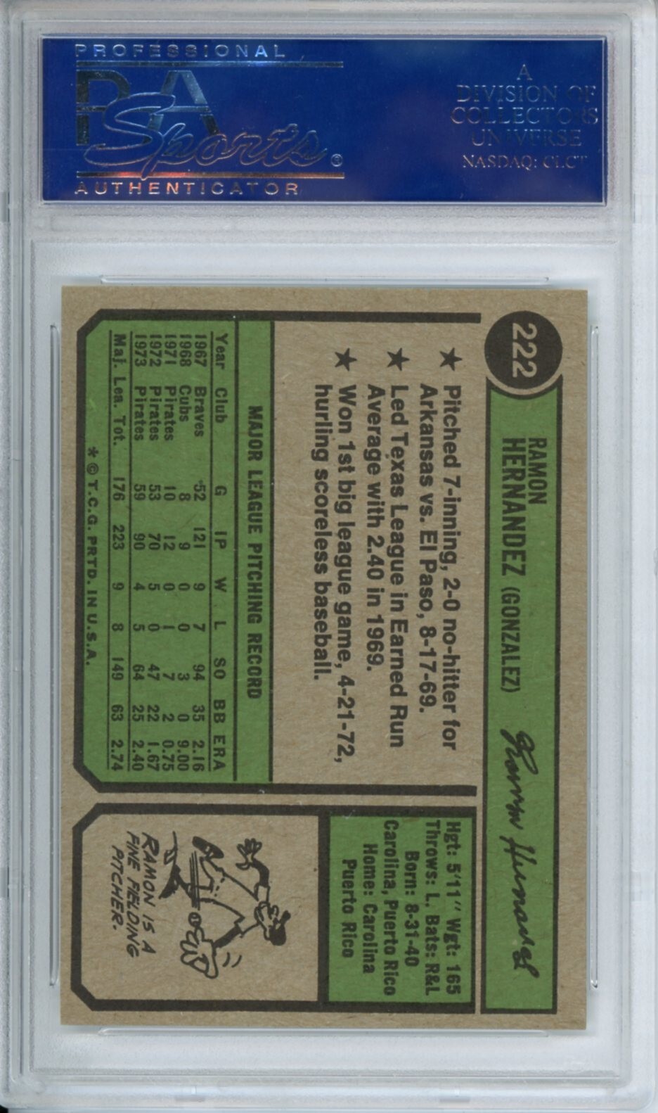 1974 Topps - Ramon Hernandez #222 for sale online | eBay