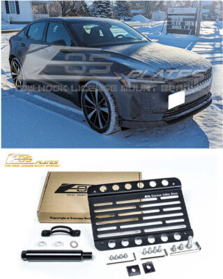 For 21-Up Polestar 2 | EOS Plate Front Bumper Tow Hook License Mount ...