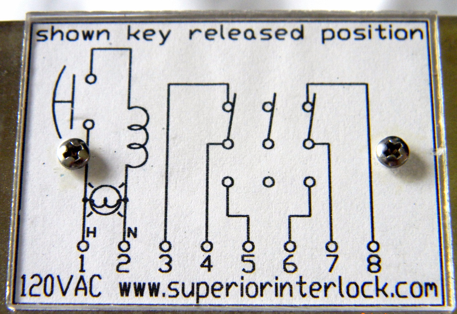 SUPERIOR INTERLOCK S1059001YPBL YALE LOCK ACTUATED ELECTRICAL SWITCH ...