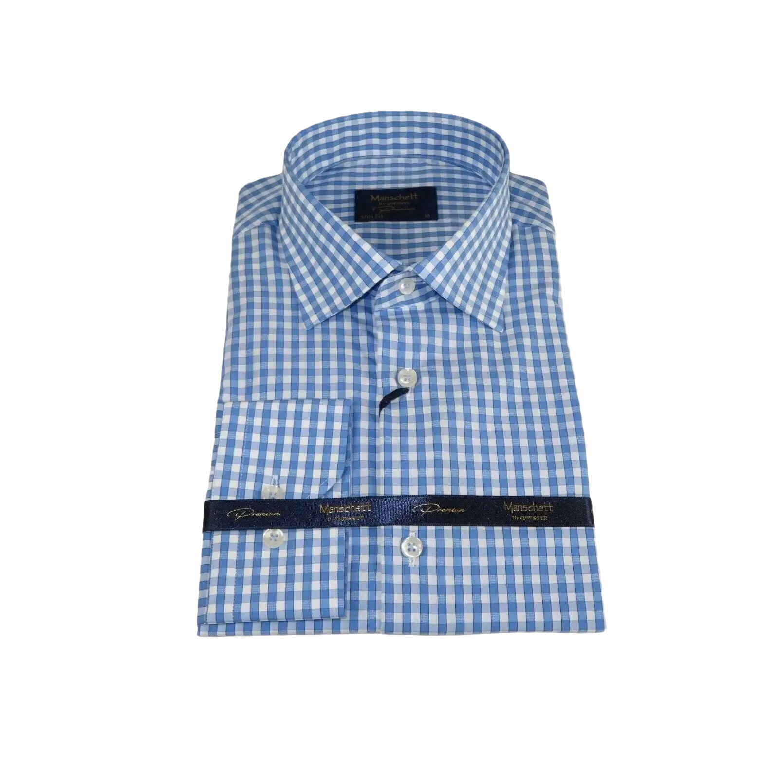 Men 100% Cotton Shirt Manschett Quesste Turkey Slim Fit 6012-02 Sky ...