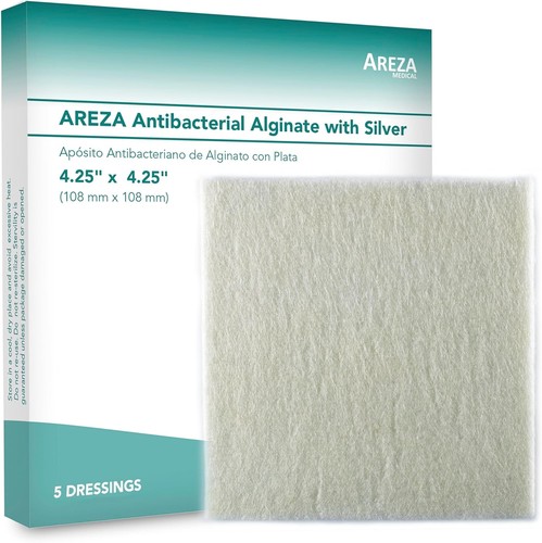Areza Medical - Silver Alginate (Antibacterial with Silver) - 5 PCS ...
