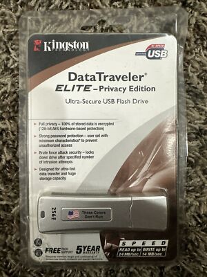 256 MB USB Data Traveler Elite Flash Drive Kingston New | eBay