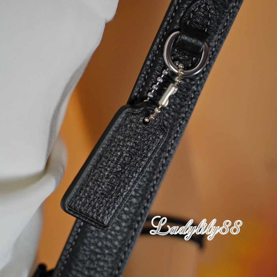 NWT Coach CJ789 CJ790 Double Zip Crossbody in Refine Pebble Leather ...