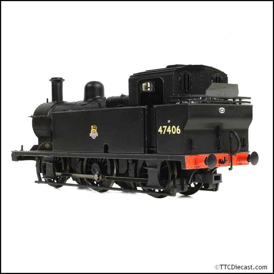 Bachmann 32-231B LMS Fowler 3F (Jinty) 47406 BR Black (Early Emblem ...