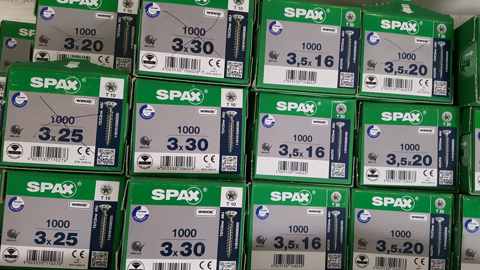 SPAX ®Wirox verz. Original ABC T-Star Plus Senkkopf, Torx ...