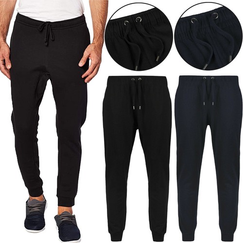 Mens Tracksuit Bottoms Fleece Joggers Gym Trackies Sweatpants Warm ...