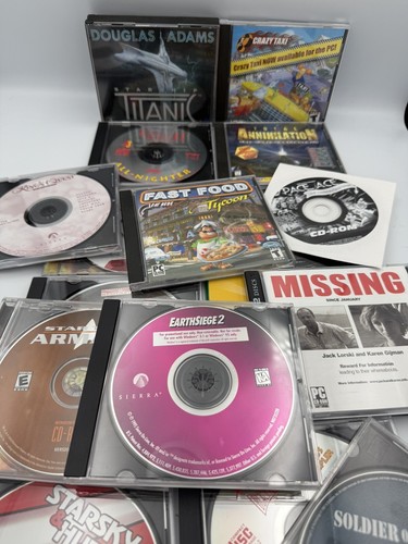 Lot of 17 Vintage PC Games - Disc Only & Cased - Mid-1990s to Early ...