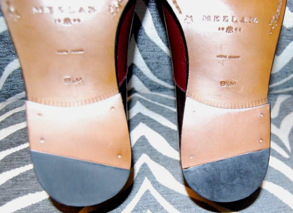 Mezlan Milani Burgundy Calfskin & Deerskin Men’s Classic Dress Slip ON ...