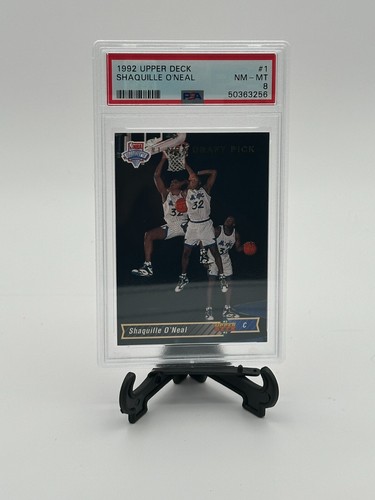 Shaquille O'Neal - 1992-93 Upper Deck Shaq Rookie Card #1 Magic PSA 8 ...