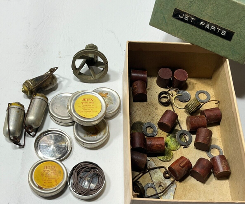 VINTAGE JETEX 50 FUEL PELLETS & Atom 35 R/C Jet Powered Engines MODEL ...