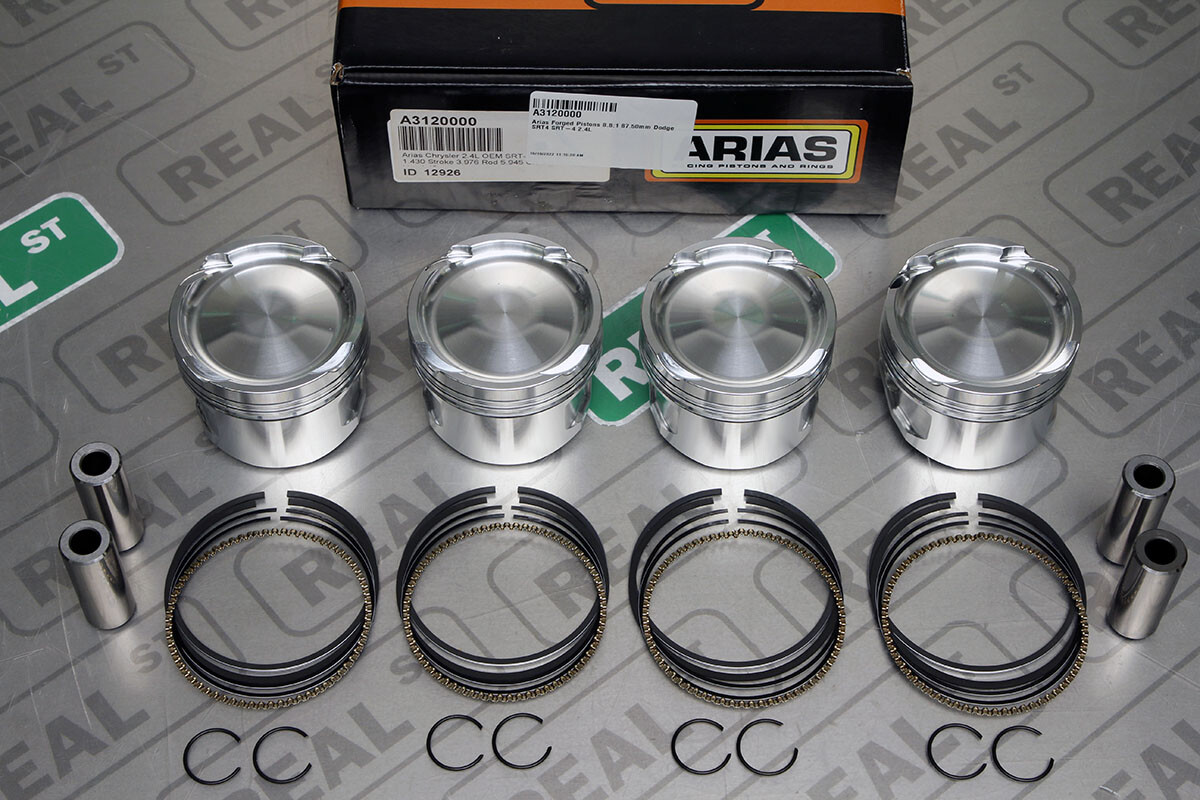 Arias Forged Pistons 8.8:1 87.50mm for Dodge SRT4 SRT-4 2.4L A3120000 ...