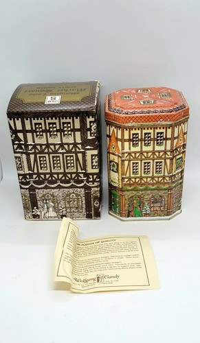 D.E. Wolfgang Candy Bavarian Village Canister #02-95 Market Square Tin ...