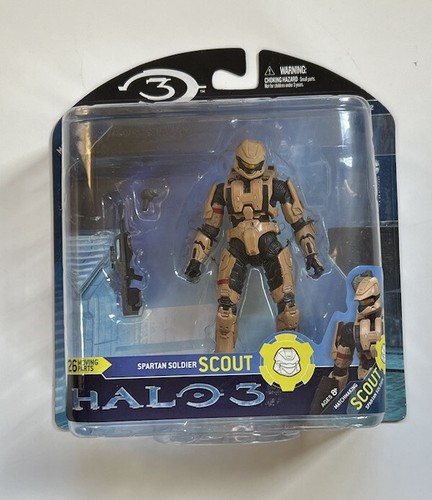 New Halo 3 Series 2 Tan Spartan Soldier Scout Action Figure McFarlane ...