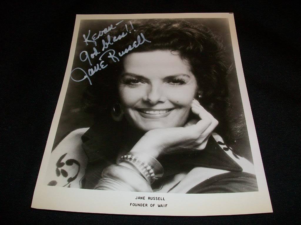 Jane Russell Signed Auto Vintage 8x10 Photo RARE C | eBay