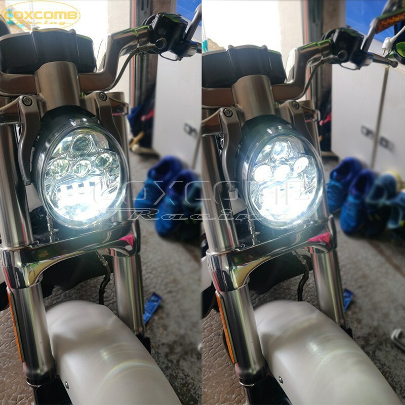LED Projector Headlight Hi/Lo Beam for Harley V Rod V-Rod VROD VRSC ...