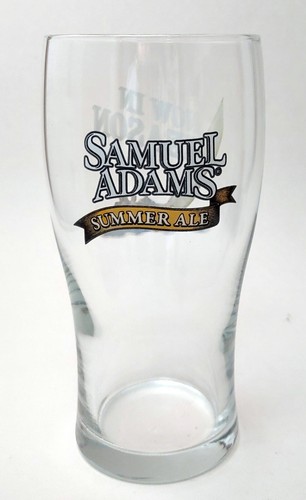Samuel Adams Summer Ale "Now In Season" Tulip Pint Beer Glass | eBay