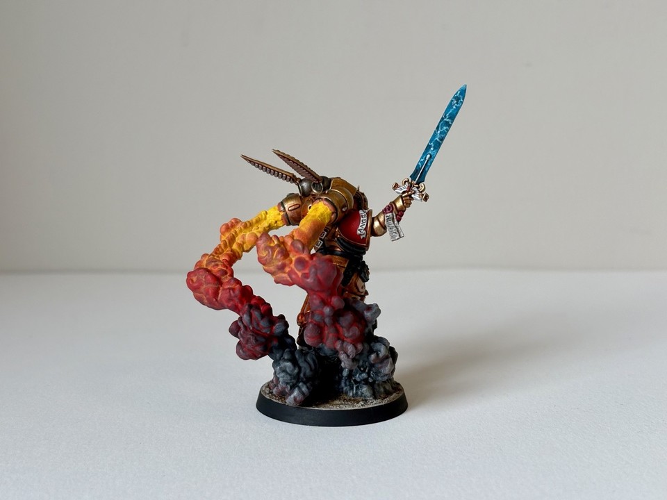 Warhammer 40k Blood Angels Sanguinary Guard Painted Custom Jump pack ...