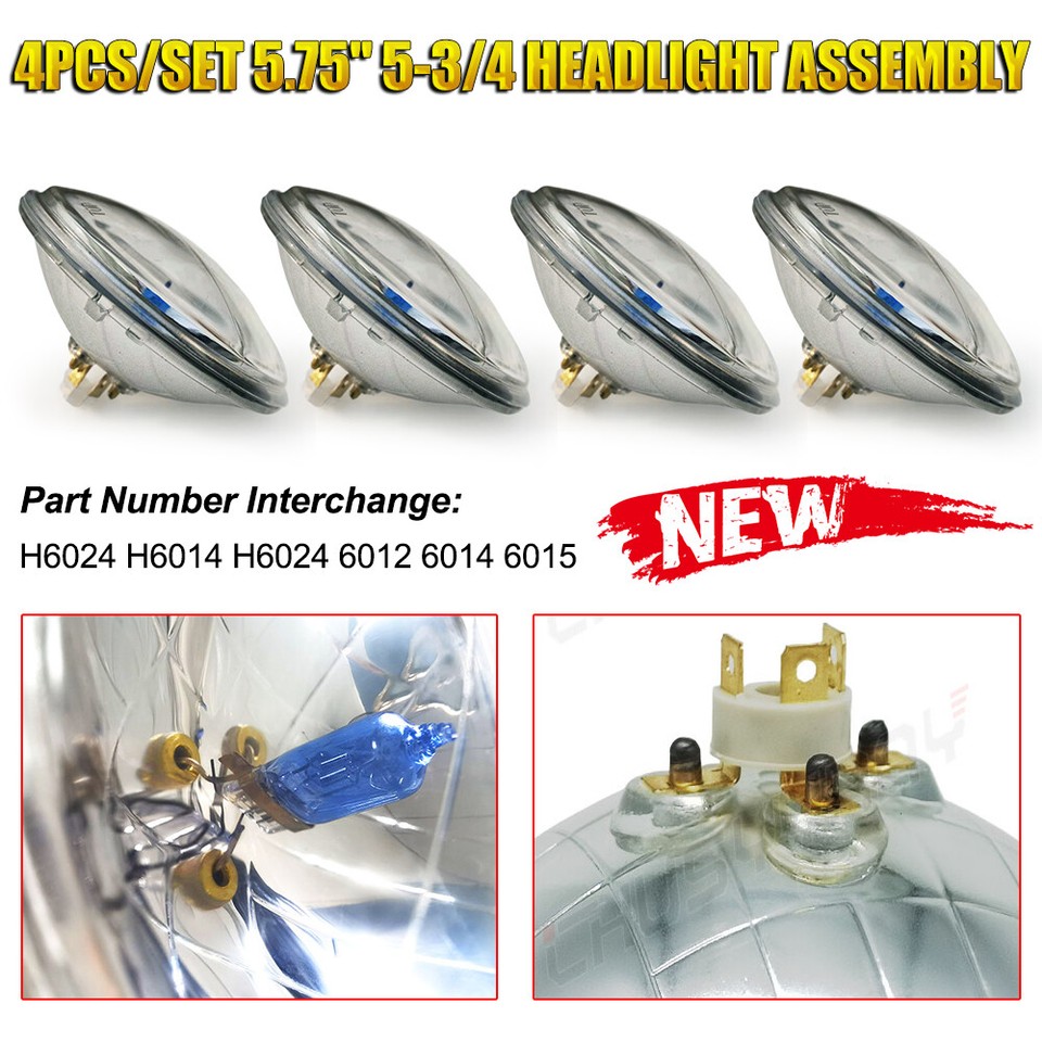 4PCS 5.75" 5-3/4" Round LED Headlights for GMC C15/C1500 1961-1972 ...