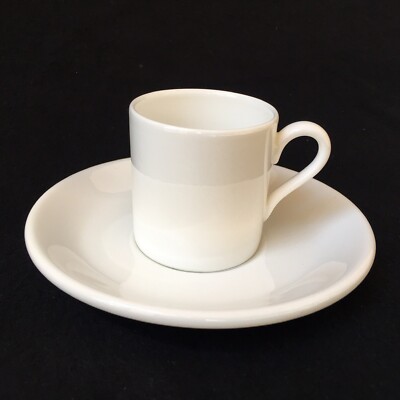 1 pcs WEDGWOOD Expresso Porcelain Cups + 1 pcs DUDSON Saucers White M ...