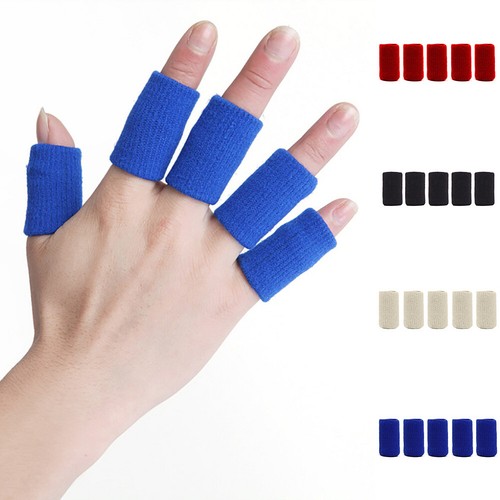 Sport Basketball Stretchy Band Football Finger Joint Protector Support ...