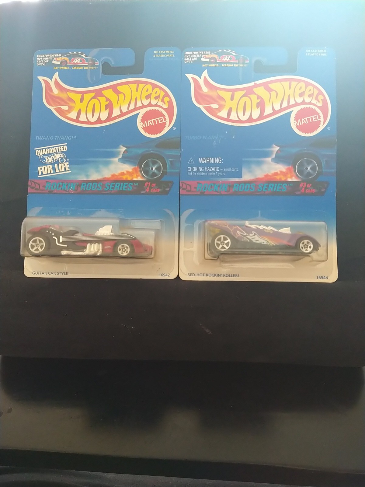 Mattel Hot Wheels 1996 Rockin' Rods Guitar red,rockin roller #1 #3of 4 ...