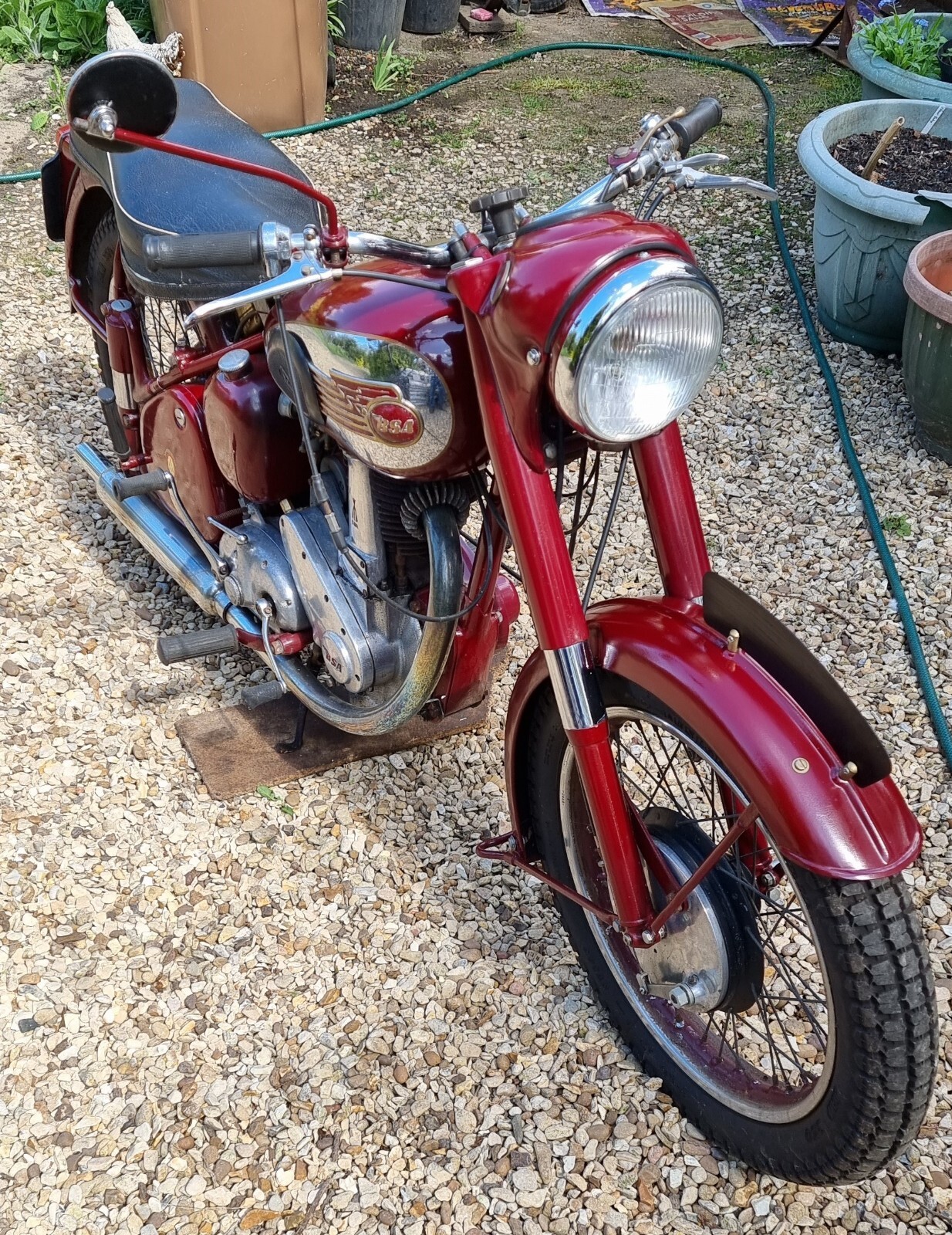 1953 BSA B33 Plunger Frame Vintage Motorcycle Motorbike - Matching ...