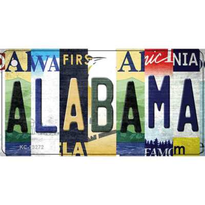 Alabama Strip Art Novelty Metal Key Chain KC-13272 | eBay