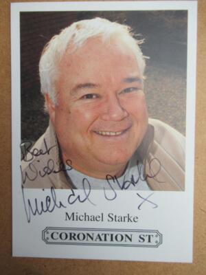 Michael Starke Original hand signed autograph Coronation Street | eBay UK