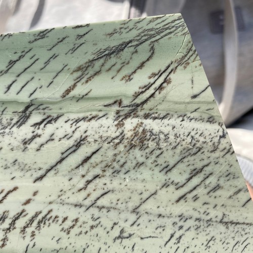 1020g Dendritic Green Weed Jasper Landscape Stone Piece Rock Specimen ...