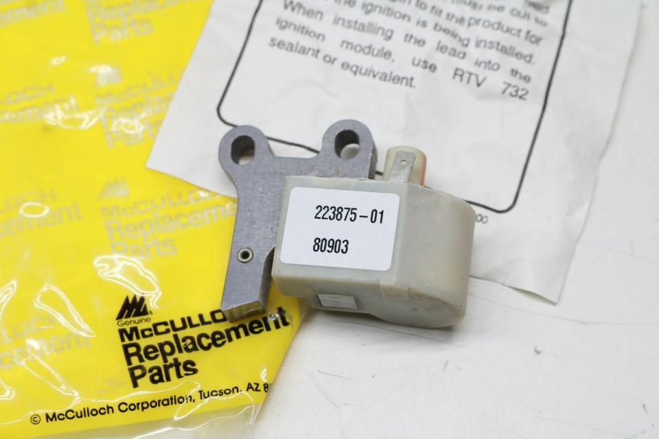 Genuine OEM McCulloch Chainsaw Electronic Ignition Coil Module 223876 ...