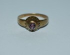 Vintage Elegant Ring Silver 875 Standart Gold Plated Stamp Jewelry Rare ...