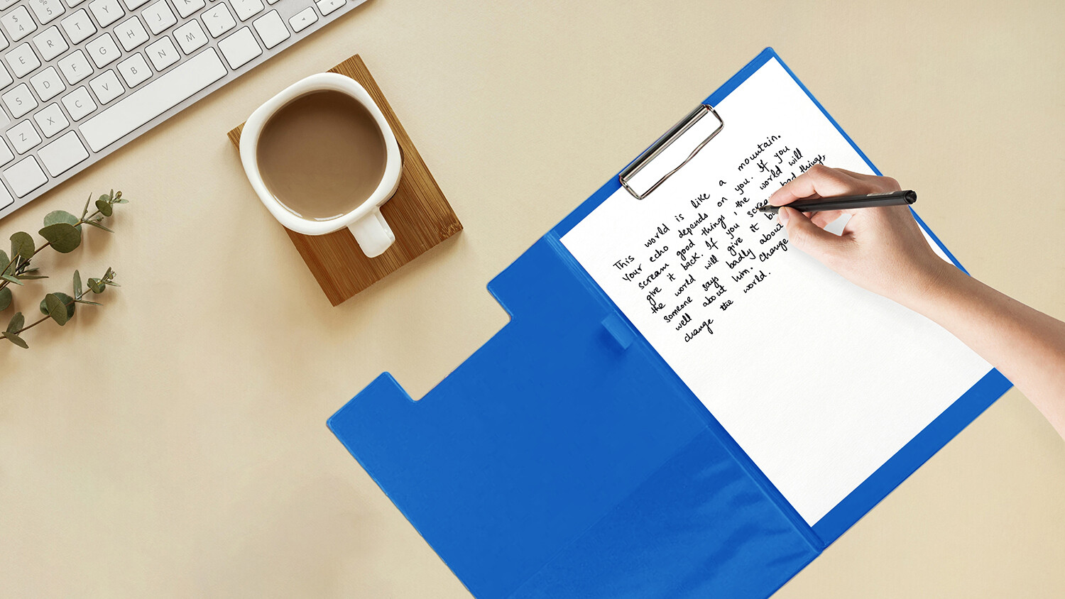 A4 Clipboard Fold Over Cover Writing Office Document Holder Pad Hard ...