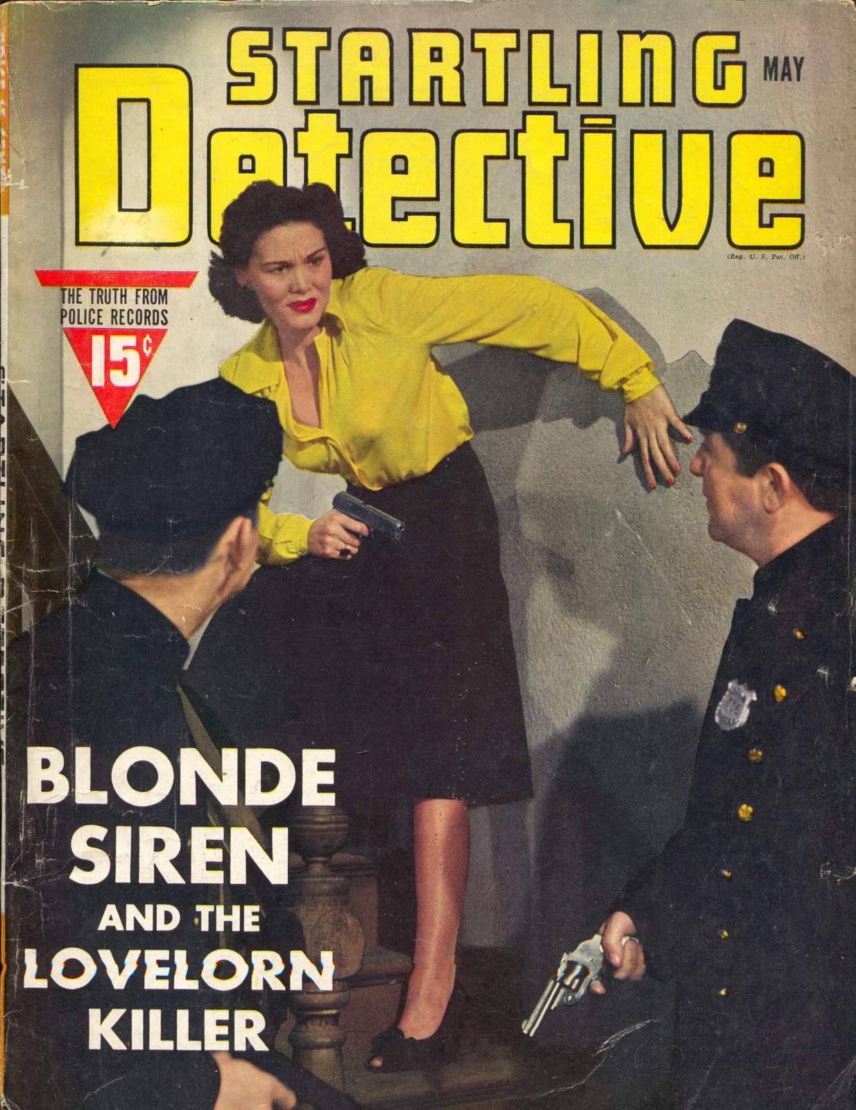 MAG: Startling Detective 5/1949-gun moll cover-c pulp crime thrills-VG ...