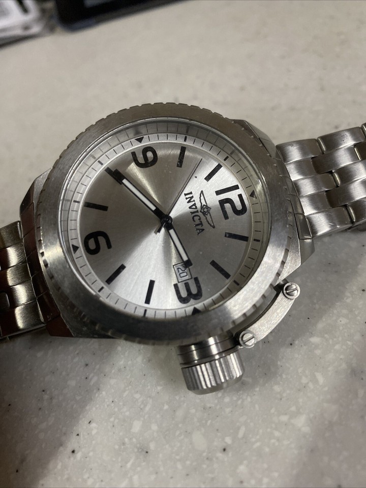 Men's Invicta Watch Pro Diver Tritnite Night Glow 0989 Parts/repair 7 ...